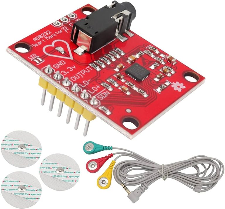 Heart Rate Monitor Kit with AD8232 ECG sensor module - Electra Store