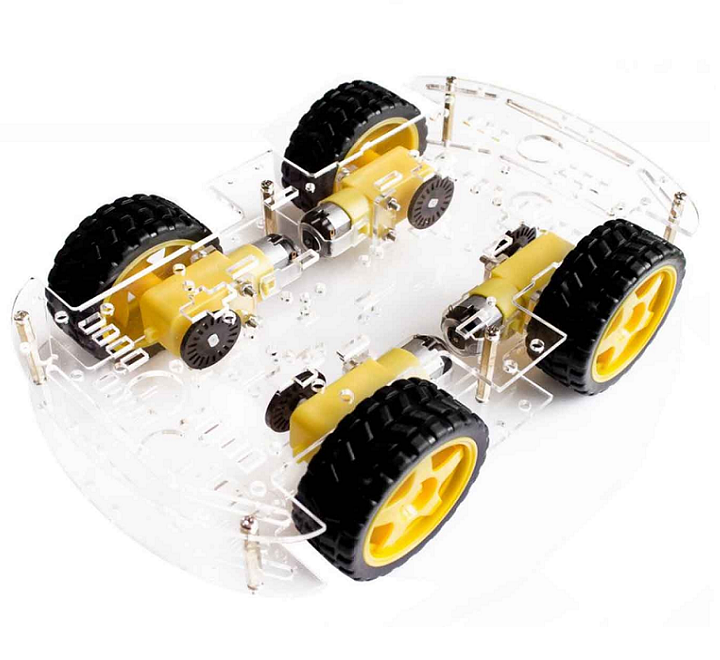 4WD Robot Chassis (Acrylic, 2-Pack) - Electra Store