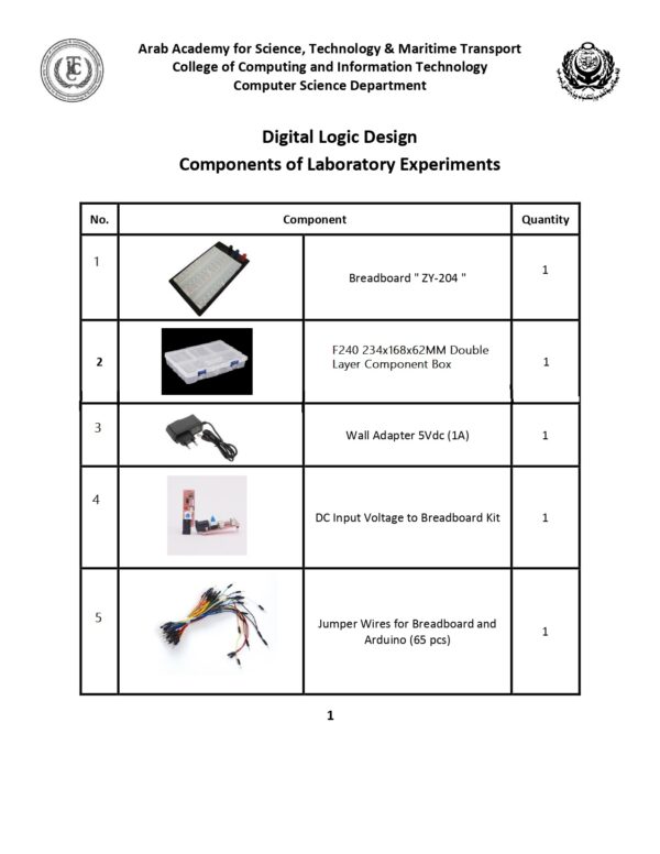 AAST Computer Science KIT -Digital Logic Lab - Electra Store